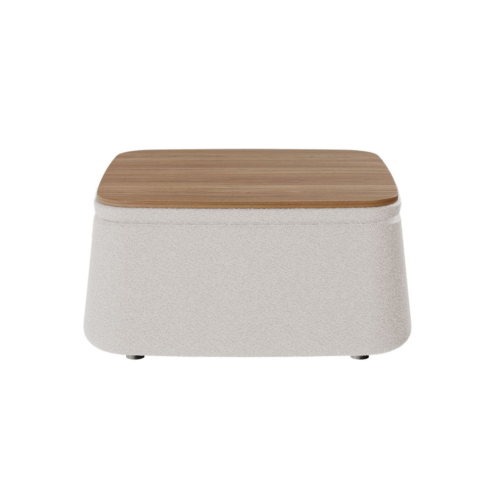 Mesa de centro Elements Berti 3 em 1 (Mesa + Puff + Baú)