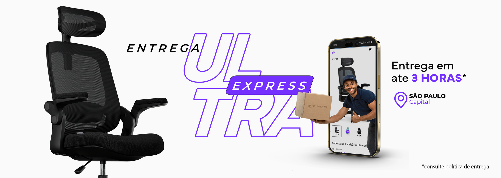 Entrega expressa para SP